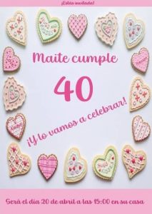 INVITACIONES de Cumpleaños de 40 años para mujeres [Gratis]