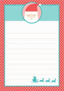 CARTA a PAPÁ NOEL Para imprimir Gratis en Word y PDF