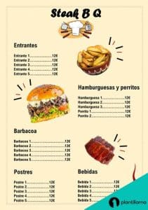 PLANTILLAS DE MENU Gratis y 100% Editables en Word