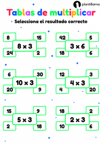 TABLA DEL 3 Apréndela fácil con fichas y ejercicios en PDF Gratis