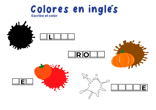 Fichas De COLORES En INGL S Plantillas Y Ejercicios En PDF Gratis Fichas De COLORES En INGL S Plantillas Y Ejercicios En PDF Gratis