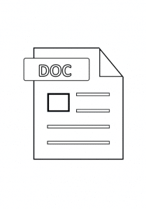 Icono de Word para colorear Imprímelo gratis