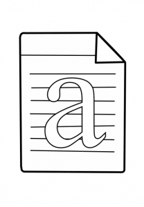 Icono de Word para colorear Imprímelo gratis