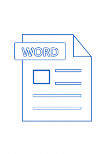 Icono de Word para colorear Imprímelo gratis