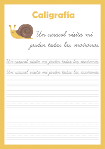 Fichas de CALIGRAFÍA PARA NIÑOS Ejercicios en PDF