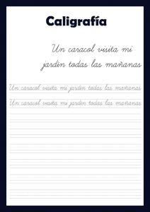 Fichas de CALIGRAFÍA para Adultos: Ejercicios en PDF [Gratis]