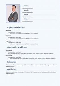 CURRICULIM VITAE FORMAL Descarga GRATIS en Word