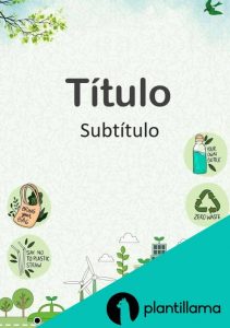 PORTADAS de ECOLOGÍA Fondos Gratis [Word]