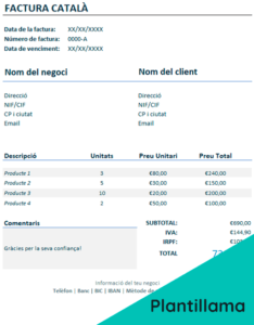 Plantilla de FACTURA en Word y PDF GRATIS [con Explicación]