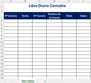 Plantilla Libro Diario de Contabilidad [ Excel Gratis ]